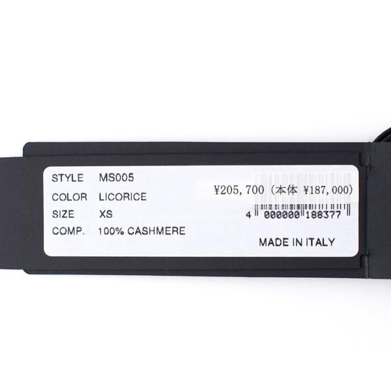 SALE 】Manrico Cashmere マンリコ カシミヤ / スーパーカシミヤ ジップアップカーディガン ・アラシャンカシミヤ ・art. MS005 ・col. LICORICE ...