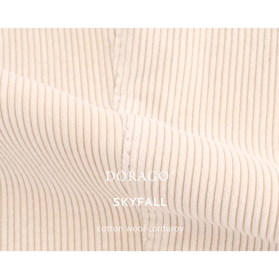 MASSIMO CORRADO マッシモ コラード ・1プリーツ SKYFALL コットンウールコーデュロイパンツ・mod. TOLEDO・fabric. DORAGO・col. アイボリー ...