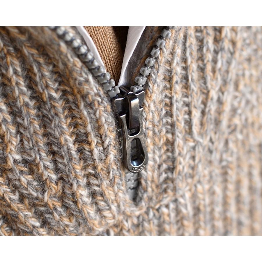 SEASE シーズ ・SCHOONER COARSEHAIR ハーフジップ カシミヤ ローゲージニット ・mod. KT033 ・col ...
