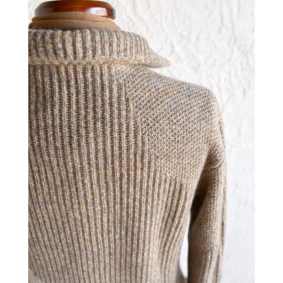 SEASE シーズ ・SCHOONER COARSEHAIR ハーフジップ カシミヤ ローゲージニット ・mod. KT033 ・col ...
