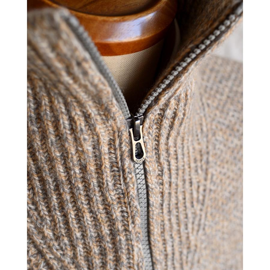 SEASE シーズ ・SCHOONER COARSEHAIR ハーフジップ カシミヤ ローゲージニット ・mod. KT033 ・col ...