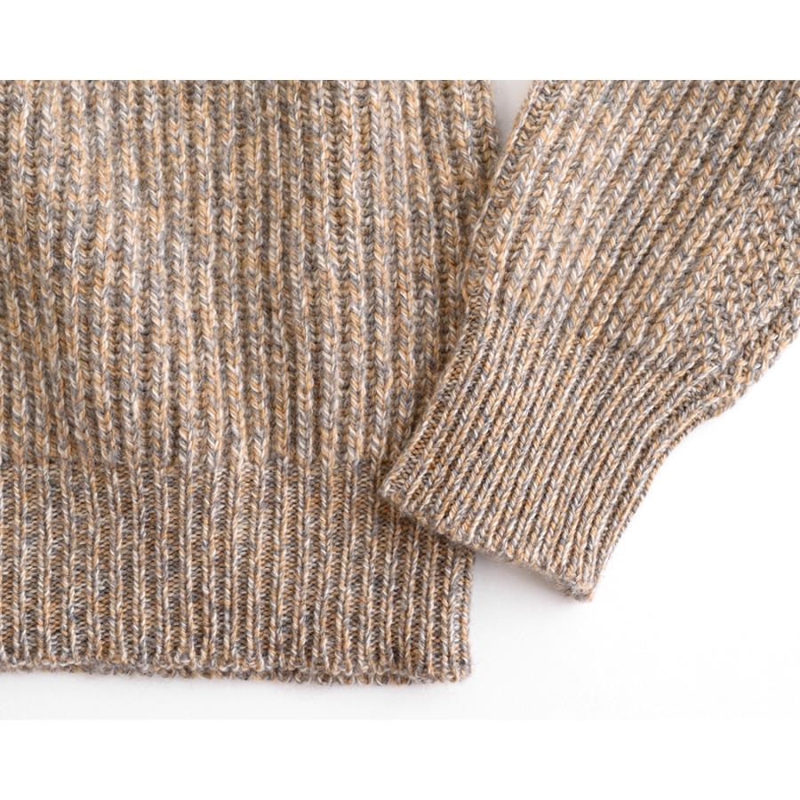 SEASE シーズ ・SCHOONER COARSEHAIR ハーフジップ カシミヤ ローゲージニット ・mod. KT033 ・col ...
