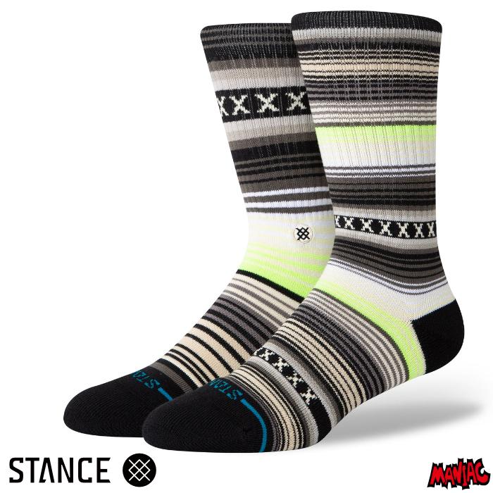 STANCE（スタンス） ソックス 靴下 メンズ ブランド STANCE SOCKS CURREN ST CREW - Green - Mix ...