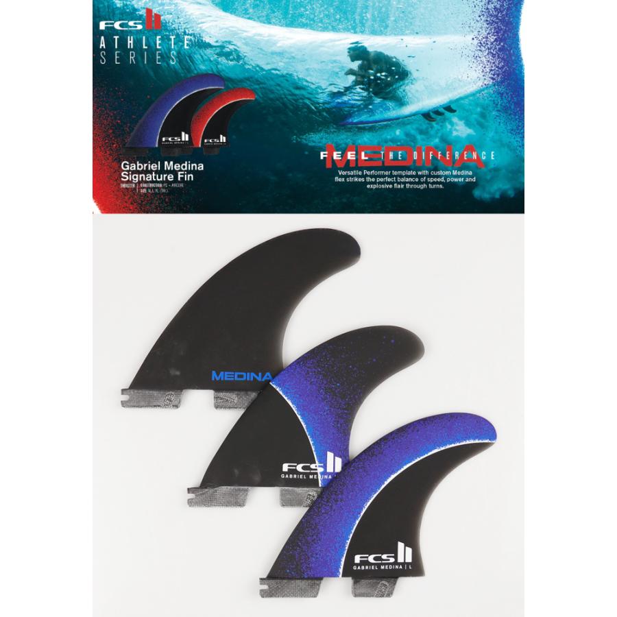FCS FCS2 FIN エフシーエス2フィン トライフィン GM （GABRIEL MEDINA） - PC/Aircore BLUE ガブリエルメディーナ ブルー パフォーマンスコア エア ...
