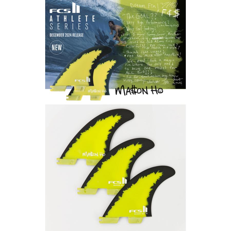 FCS FCS2 FIN フィン トライフィン メイソンホー MH (MASON HO) - PC/Aircore イエロー/ブラック パフォーマンスコア エアコア メーソンホー ...