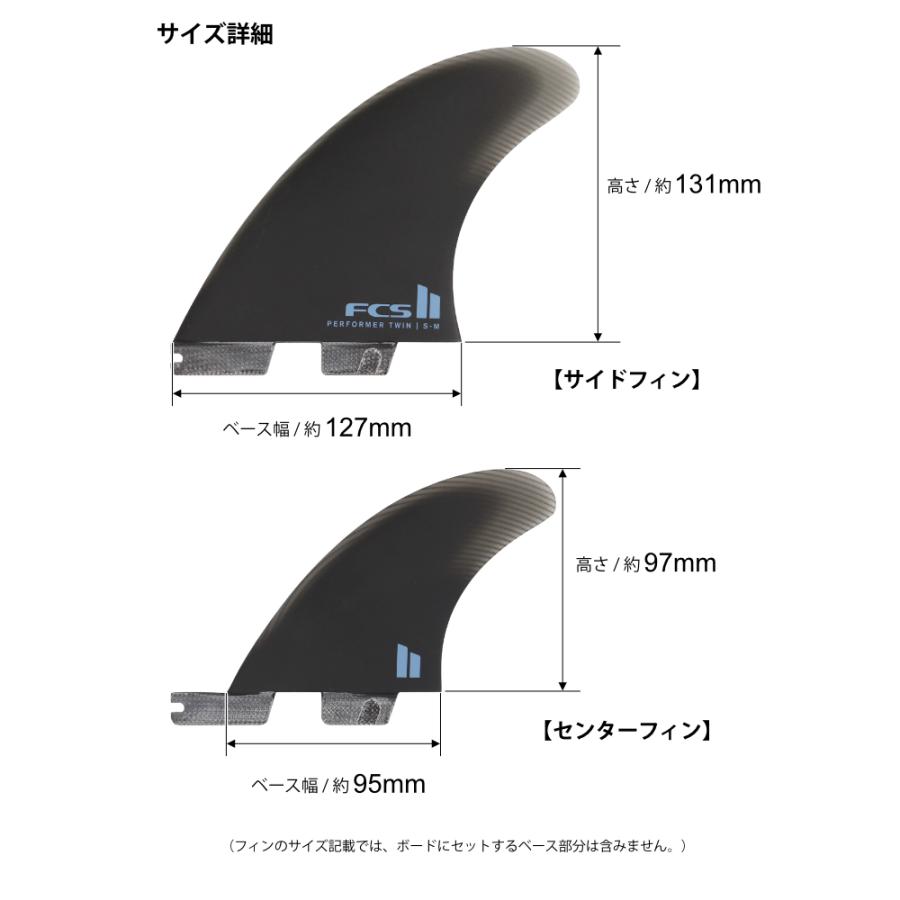 FCS2 FIN エフシーエス2フィン ツインフィン ツインスタビ パフォーマー PERFORMER TWIN +1 - PG BLACK パフォーマーツイン2+1 パフォーマンスグラス ...