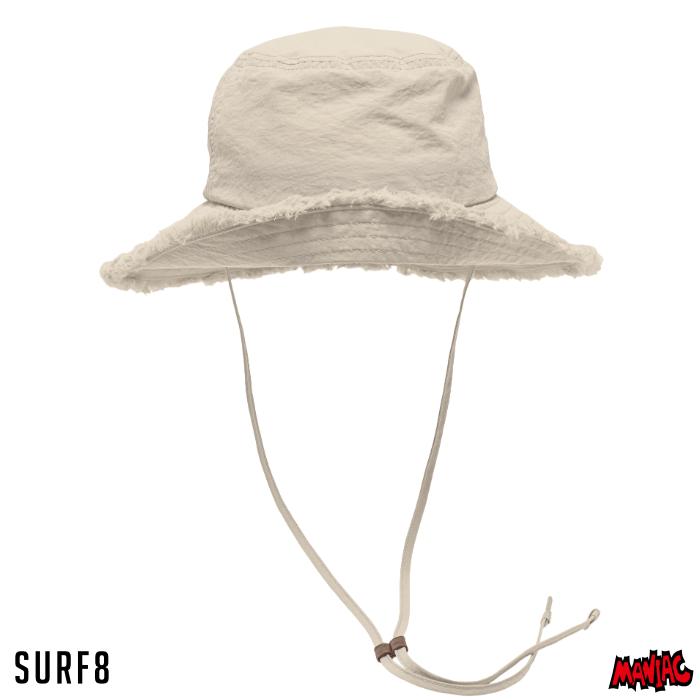 SURF8 サーフハット ビーチハット レディース サーフ8 85S3UH8 ビーチフリンジバケットハット マリンハット アウトドア UVケア : マニアック Yahoo!店 - 通販 ...