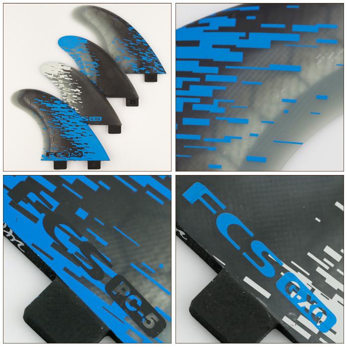 FCS ショートボード用フィン FIN エフシーエスフィン PC-5 Quad BLUE SMOKE : マニアック Yahoo!店 - 通販 - Yahoo!ショッピング