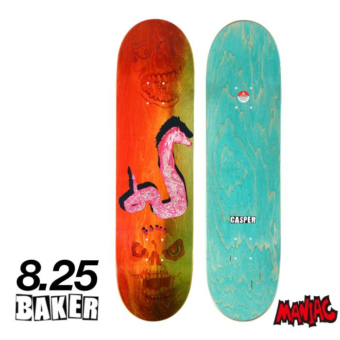 スケボー デッキ ベイカー BAKER CASPER FADE HEADS DECK 8.25 スケートボード 8.25インチ : マニアック ...