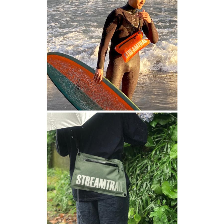STREAM TRAIL ストリームトレイル ショルダーバッグ 防水バッグ StreamTrail WP SAKOSH ウォータープルーフ サコッシュ ショルダーポーチ : マニアック ...