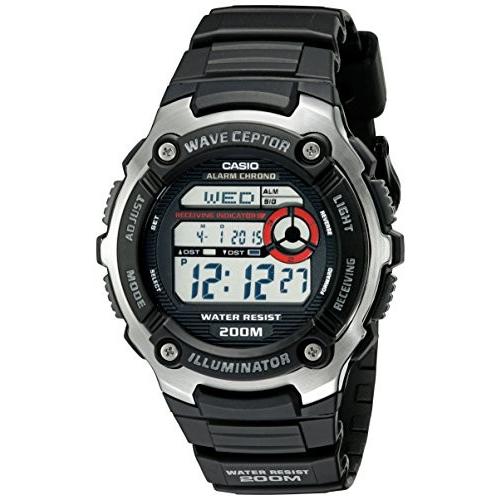 CASIO 腕時計 カシオ メンズ WV200A-1AV Casio Waveceptor Men's Quartz Illuminator Alarm Chronograph Watch ...