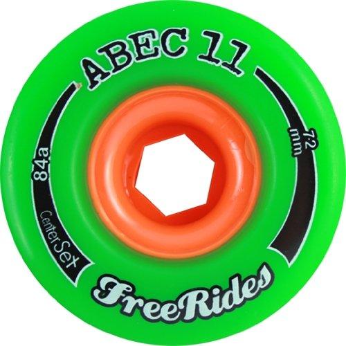 ウィール タイヤ スケボー 1WAEL082FC07281 Abec 11 Freeride Centerset 72MM 81A Green ...