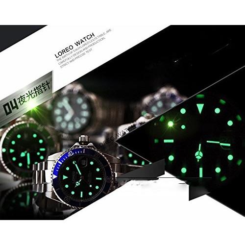 腕時計 ロレオ メンズ L9201A LOREO Automatic Watch for Men luminous Waterproof ...