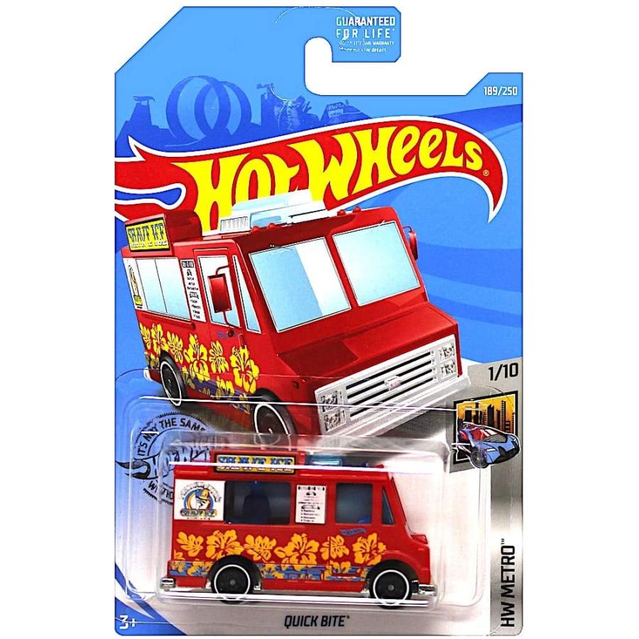 ホットウィール マテル ミニカー FYC61 Hot Wheels 2019 HW Metro Quick Bite (Food Truck) 189/250, R : マニアックス ...