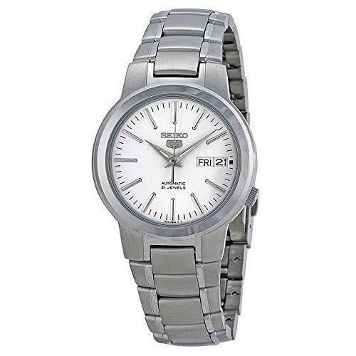 SEIKO 腕時計 セイコー メンズ SNKA01 5 Automatic White Dial Men's Watch : マニアックス ...