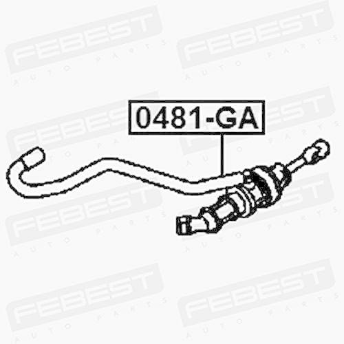 自動車パーツ 海外社外品 修理部品 0481-GA Master Clutch Cylinder Febest Oem 2345A044 ...