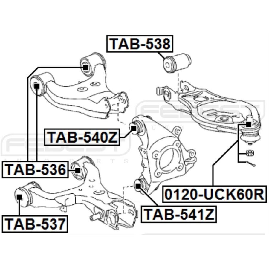 自動車パーツ 海外社外品 修理部品 0120-UCK60R-amz-48730-09010 48730-09010 - Ball Joint ...