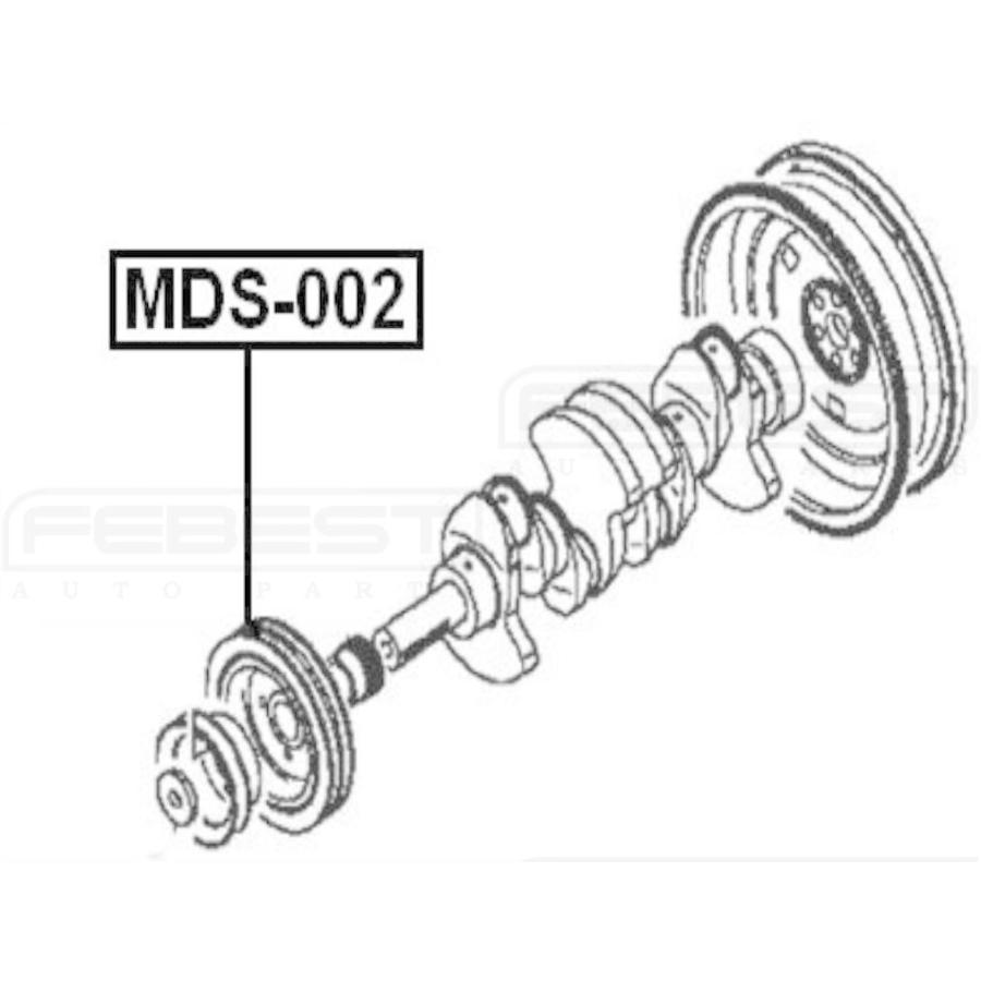 自動車パーツ 海外社外品 修理部品 B-MDS-002-AMZ-MD110165 Md110165 - Crankshaft Pulley ...