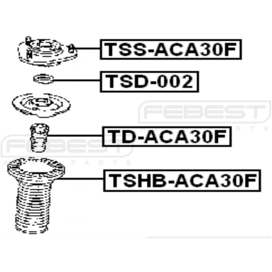 自動車パーツ 海外社外品 修理部品 B-TSHB-ACA30F-AMZ-48157-42030 4815742030 - Shock ...