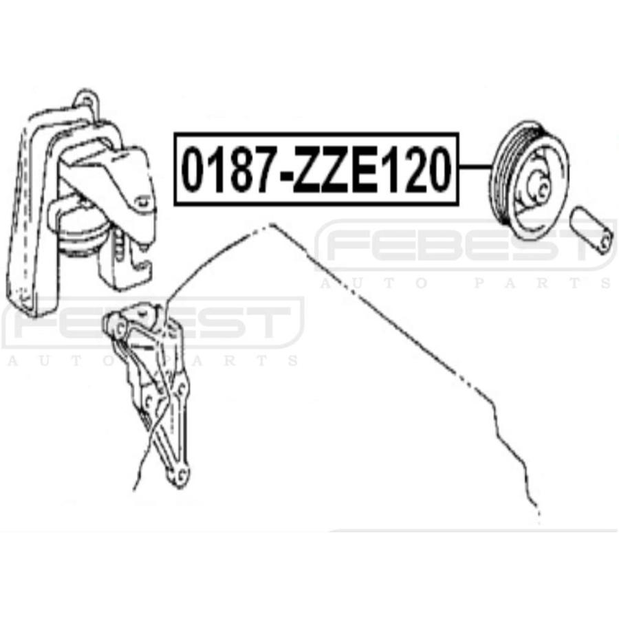 自動車パーツ 海外社外品 修理部品 B-0187-ZZE120-AMZ-13570-22010 1357022010 - Pulley ...