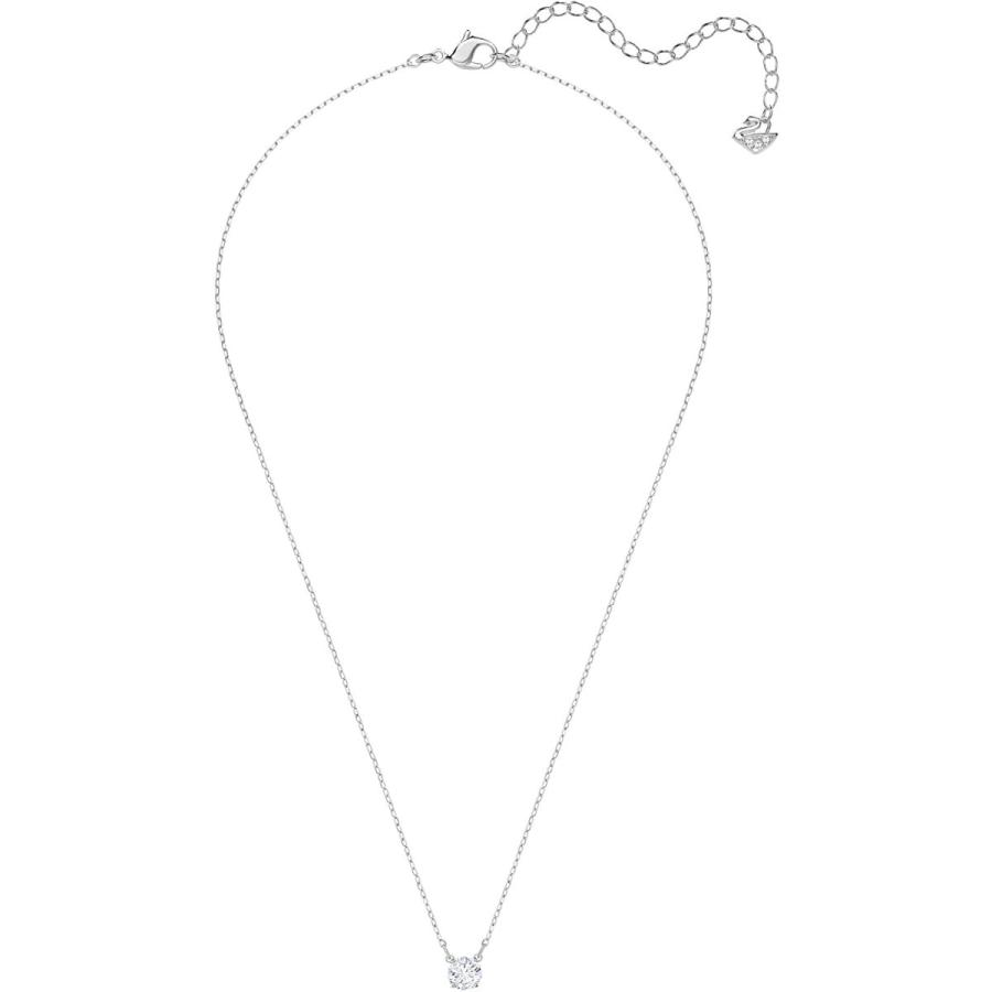 スワロフスキー ネックレス クリスタル 5408442 SWAROVSKI Attract Necklace, Clear Round-Cut ...