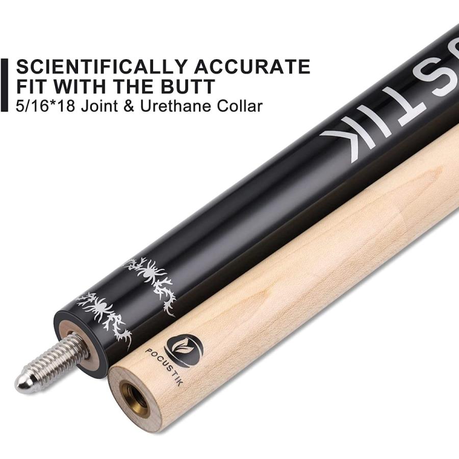 海外輸入品 ビリヤード POCUSTIK Pool Cue, 58" 2-Piece Stick for Adults，Ergonomic ...