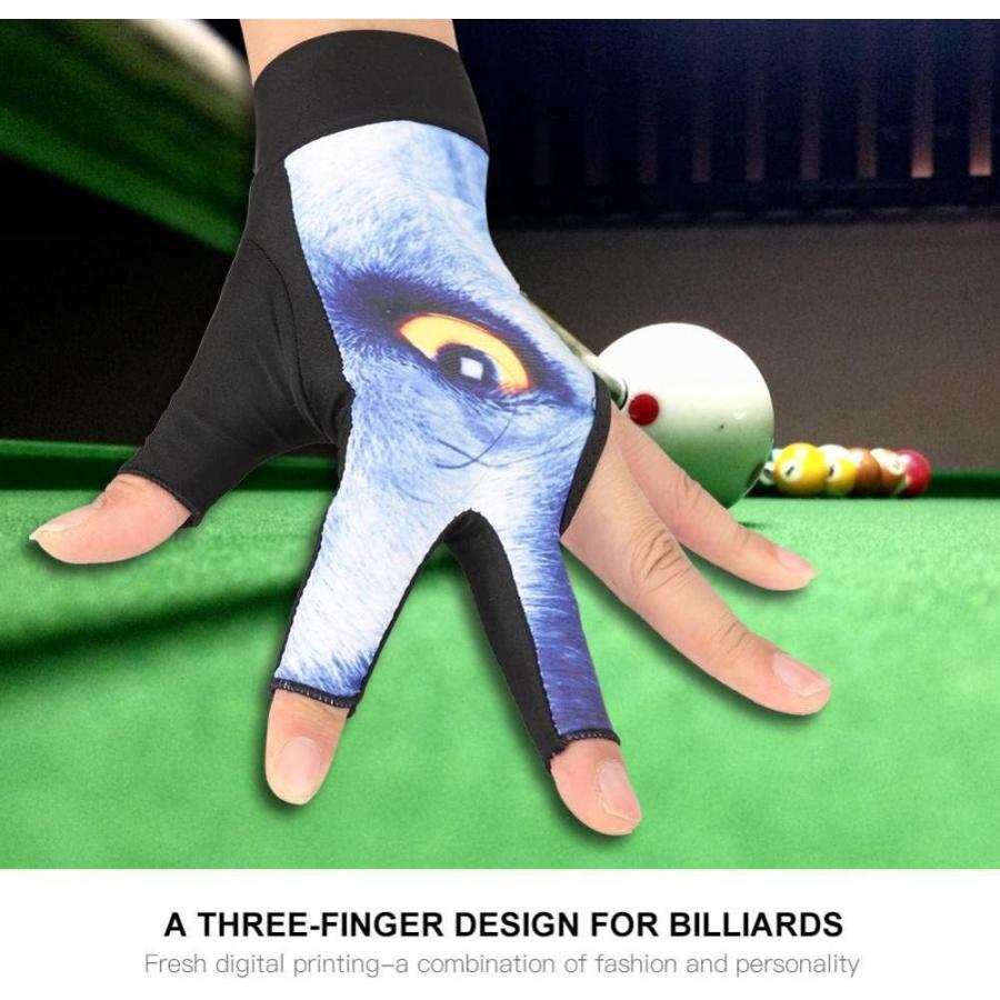 海外輸入品 ビリヤード Tbestxo8gqem2h1-04 Tbest 3 Finger Pool Glove,Billiard ...