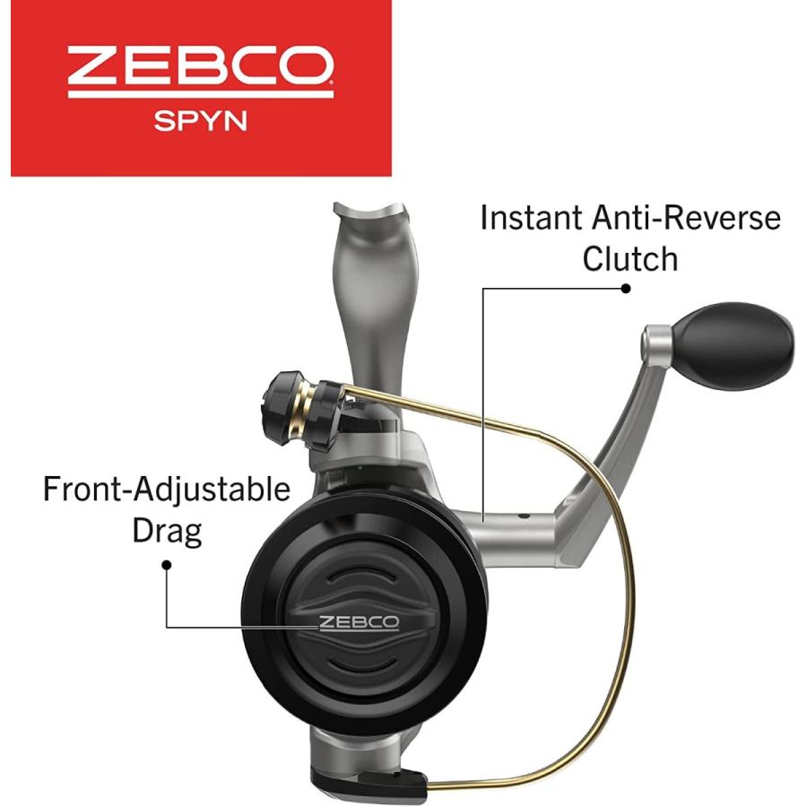 リール ゼブコ アメリカン SPYN10 Zebco/Quantum, Spyn Spinning Reel, 10, 4.3:1 Gear ...