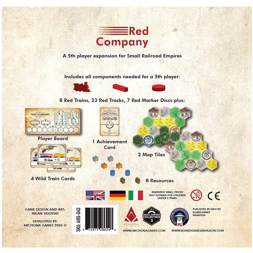 ボードゲーム 英語 アメリカ ARQ043 Archona Games Small Railroad Empires - Red ...