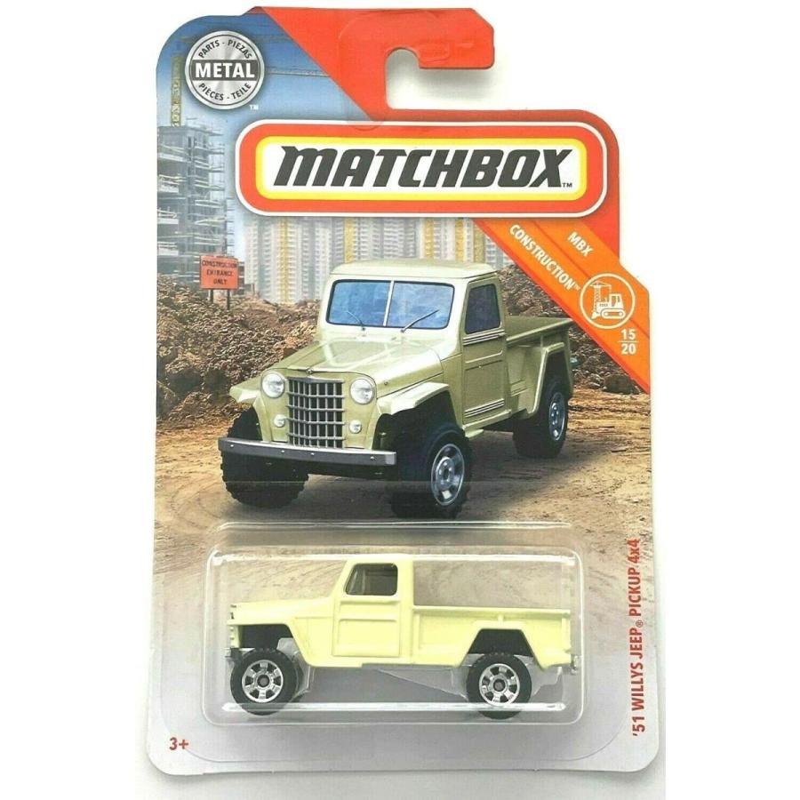 マッチボックス マテル ミニカー GWH15 Matchbox '51 Willys Jeeps Pickup 4x4, MBX Construction 15/2 : pd-01643978 ...