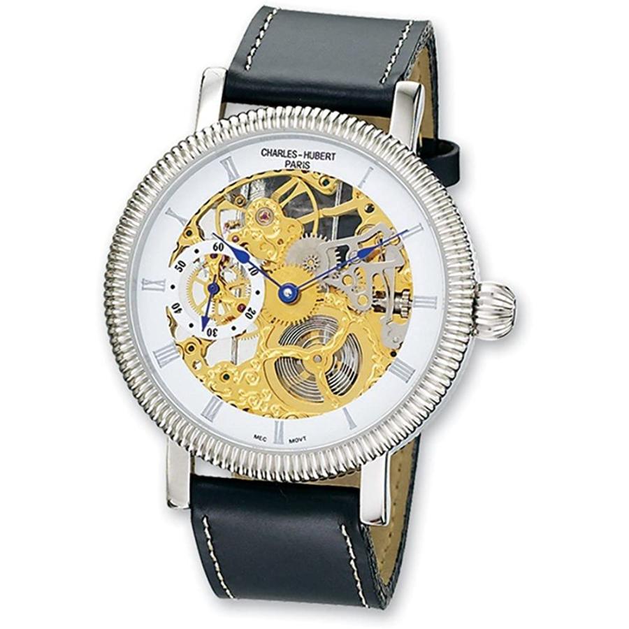 腕時計 チャールズヒューバート メンズ Sonia Jewels Men's Charles Hubert Leather Band White Ske : マニアックス Yahoo!店 ...