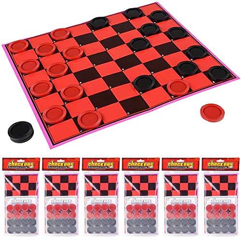 ボードゲーム 英語 アメリカ Gamie Checkers Board Game for Kids, Set of 6, Classic ...