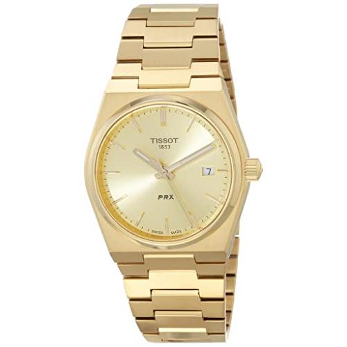 TISSOT 腕時計 ティソ メンズ T1372103302100 Tissot Unisex PRX 35mm 316L Stainless ...
