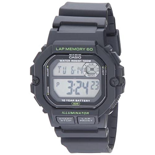 CASIO 腕時計 カシオ メンズ WS1400H-1AV Casio LED Illuminator Lap Memory 60 10 ...