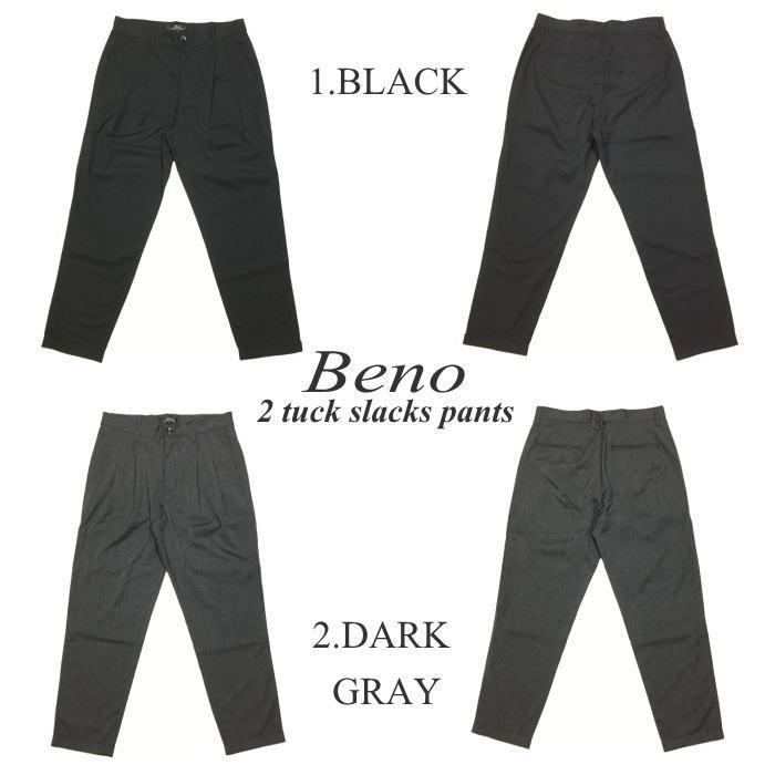ツータック テーパード スラックス ツータックパンツ テーパードパンツ トレンドアイテム ブラック グレー メンズスラックス アンクル丈 ...