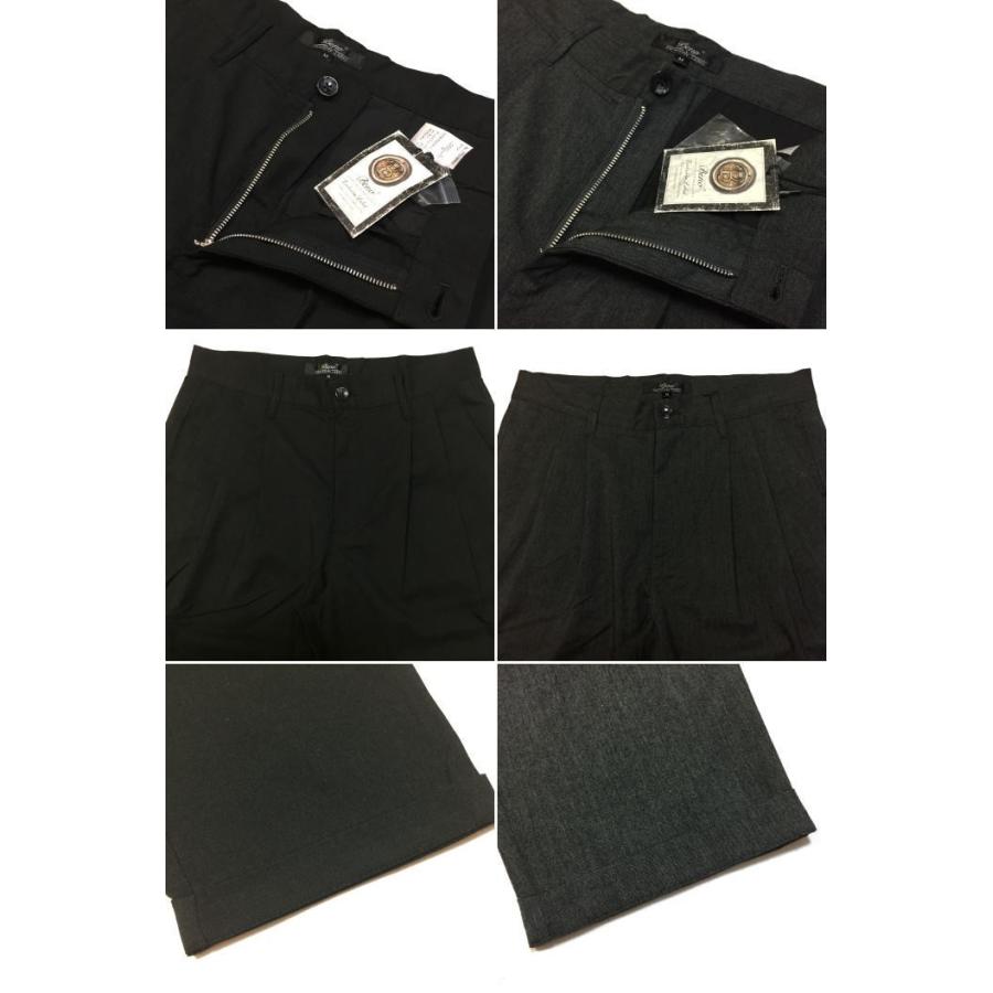 ツータック テーパード スラックス ツータックパンツ テーパードパンツ トレンドアイテム ブラック グレー メンズスラックス アンクル丈 ...