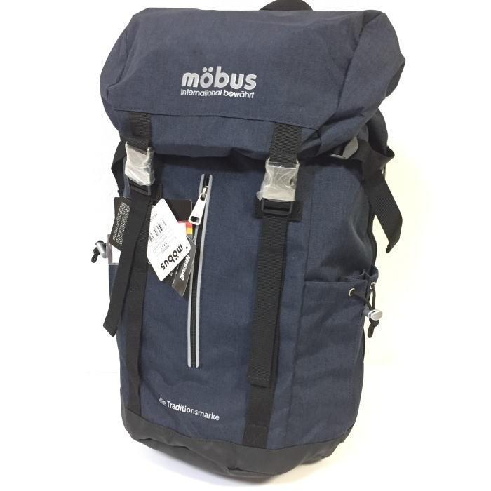 mobus MOBUS モーブス リュック バックパック 男女兼用 通勤 通学 ネイビー PCポケット付き 大容量 大きめ ...