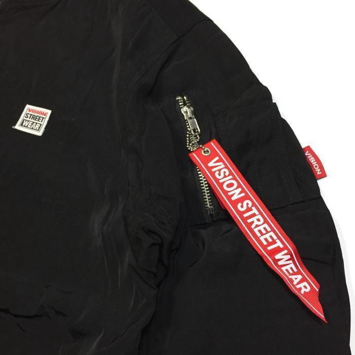 ジャケット 刺繍 MA-1〔VISION STREET WEAR/ビジョン ストリート ウェア〕ミリタリー ジャケット ライトアウター ビッグシルエット ユニセックス : vision-ma1 ...