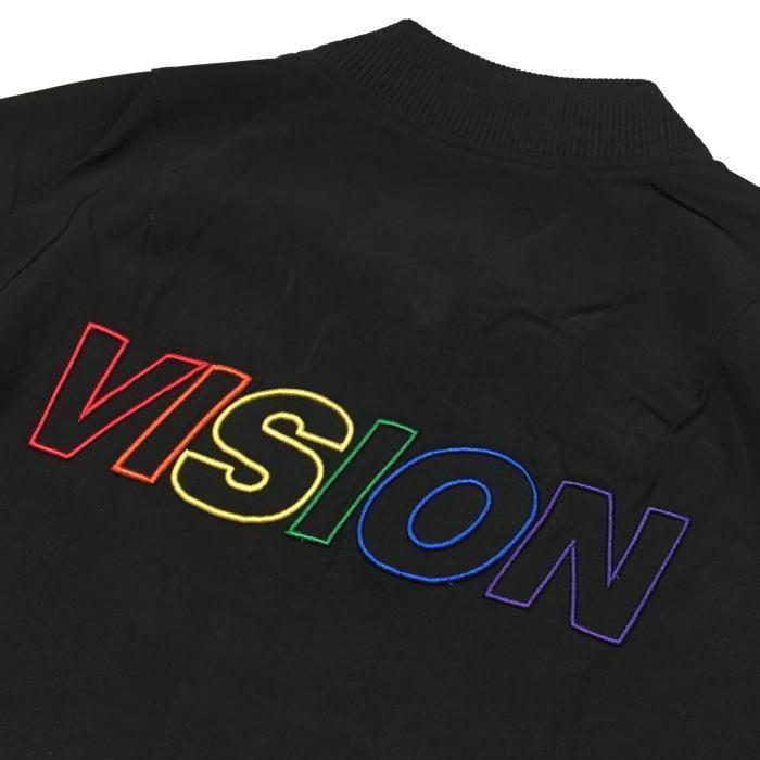 ジャケット 刺繍 MA-1〔VISION STREET WEAR/ビジョン ストリート ウェア〕ミリタリー ジャケット ライトアウター ビッグシルエット ユニセックス : vision-ma1 ...