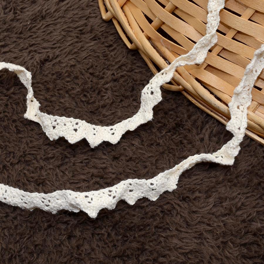 片面ウェーブのナチュラルコットンレース 幅15mm 1m単位 切り売り (3m以上) : まんま母さんのりぼん - 通販 - Yahoo!ショッピング