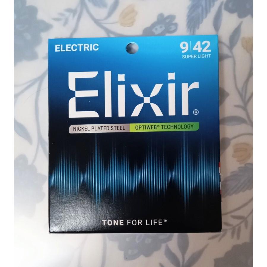 Elixir エリクサー エレキギター弦 OPTIWEB Super Light .009-.042 #19002 【国内正規品】 : 楽器店まんまん堂 - 通販 - Yahoo!ショッピング