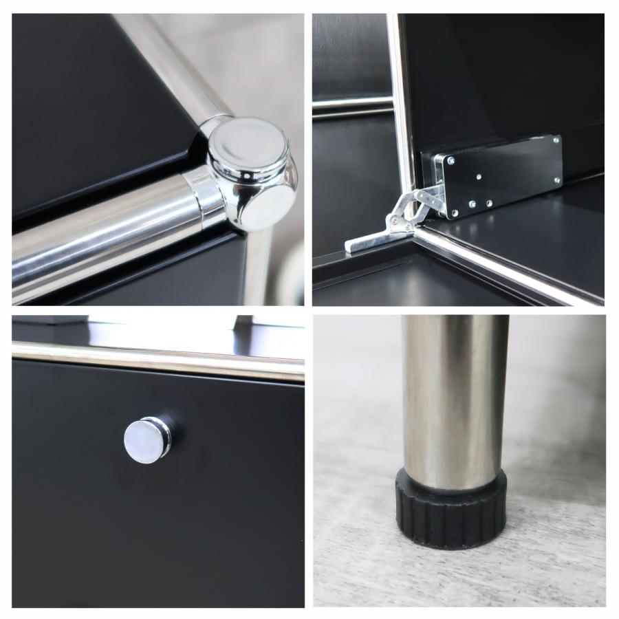 ハラー サイドボード リプロダクト Module2×2 北欧 組み立て 2連2段 幅150cm 国内在庫 モジュール 家具 完成品 ハラーキャビネット ML-03BK : インテリア専門店 ...