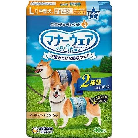 マナーウェア 犬用 おむつ 男の子用 SSS SS S M L サイズ 青チェック 紺チェック 選べるサイズ ユニチャーム : 10000648 : まのち商店 - 通販 - Yahoo!ショッピング