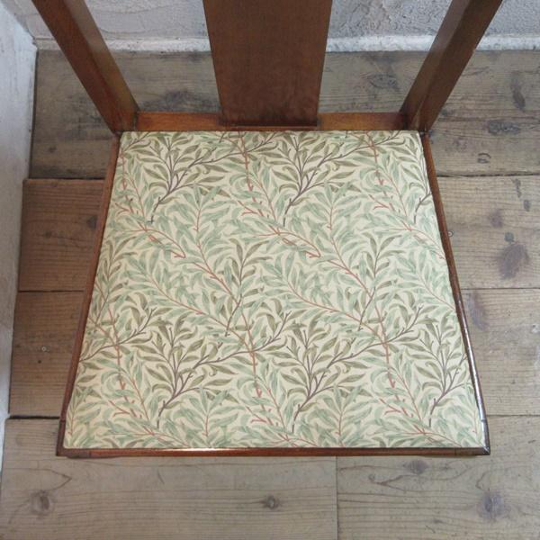 クイーンアンチェア ダイニングチェア ウィリアムモリス 猫脚 椅子 イス 英国 イギリス アンティーク 家具 QUEENANNCHAIR ...
