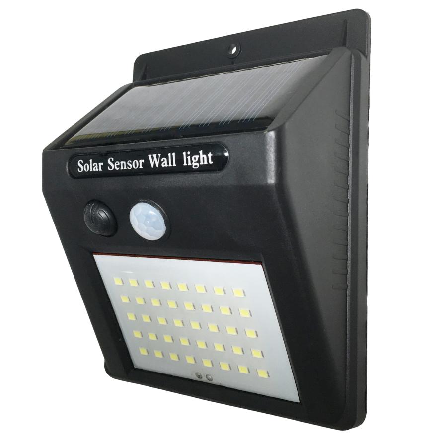 LED 人感センサーソーラーライト 屋外 電気工事不要 防犯ライト ソーラー充電 防水 コンセントなし センサーライト ウォールライト 定形外 ...