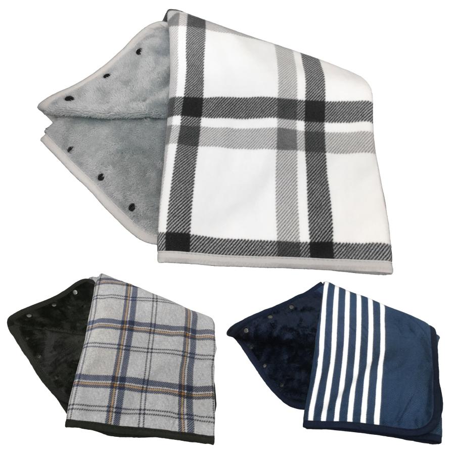 着る毛布 3Way ブランケット リバーシブル 135×90cm レディース メンズ ルームウェア あったか ふわふわ ポンチョ フリース フランネルボア ギフト プレゼント ...