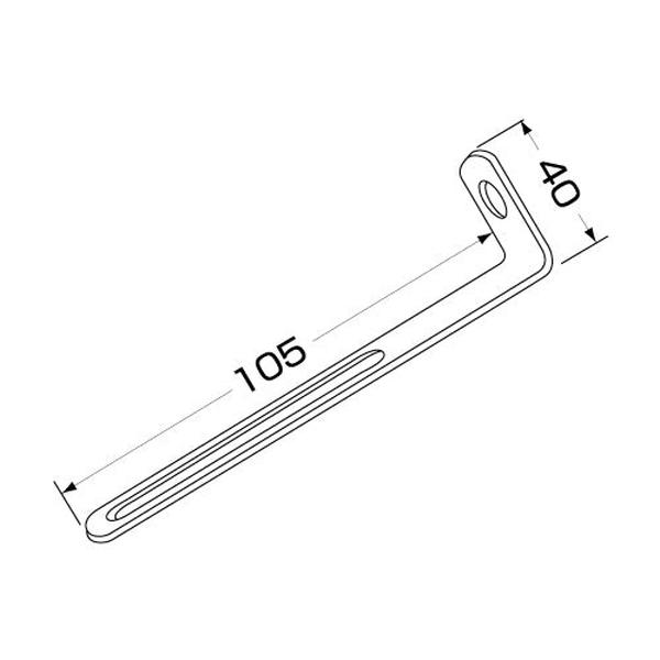 ジェットイノウエ ストロングステー ストレート ステンレス No.7/40×105mm 596107 トラック用品 メンテナンス用品 JET ...