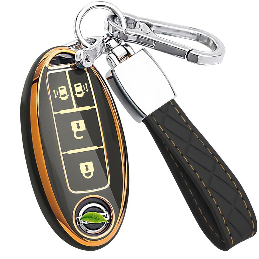 YORKNEIC スマートキーケース 日産適用 セレナ C27 C26 ノートオーラ e13 ノート e12 エクストレイル t32 t31 : 20241024211610-00403 ...