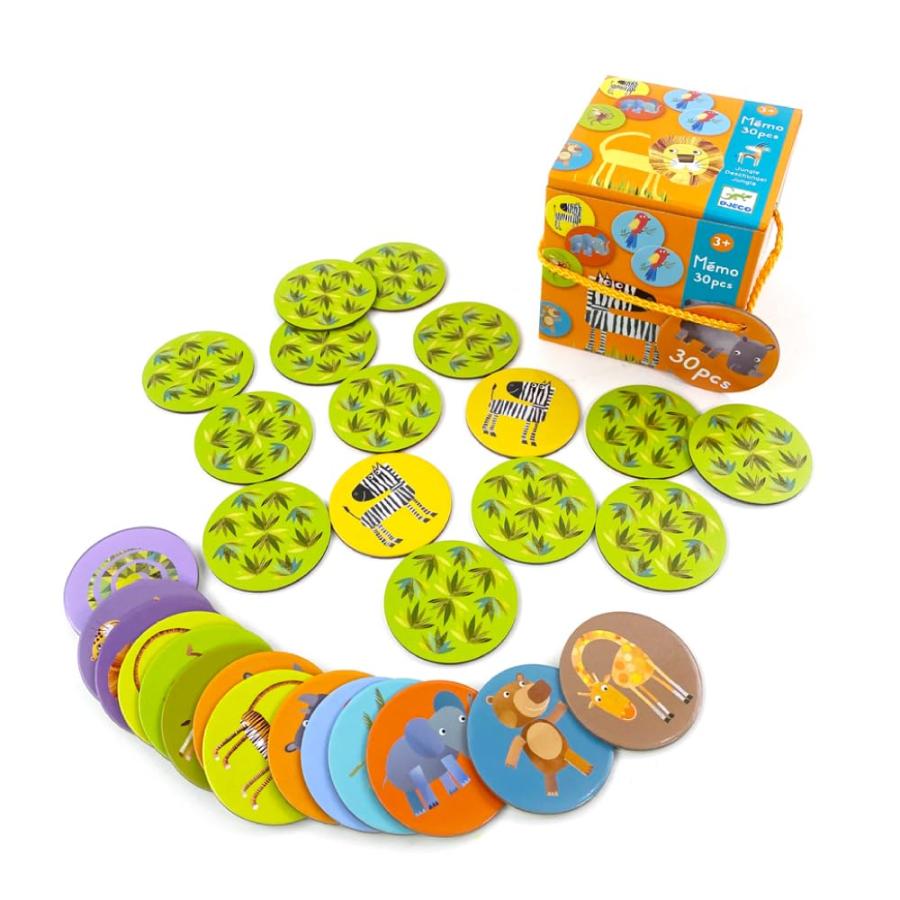 DJECO ジェコ メモ ジャングル 神経衰弱 カードゲーム 絵合わせカード 知育玩具 : 満天堂 - 通販 - Yahoo!ショッピング