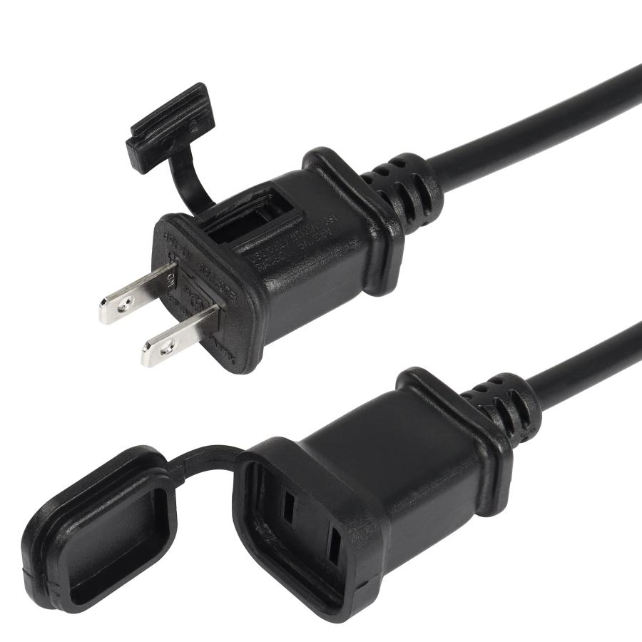 CERRXIAN USAコンセントAC2ピン電源延長コード(5Aヒューズおよび防水カバーキャップ付き)、3.2FT NEMA1-15PからN ... CERRXIAN USAコンセントAC2ピン電源延長コード(5Aヒューズおよび防水カバーキャップ付き)、3.2FT NEMA1-15PからN ...